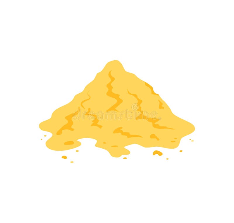 Vector Sand Icon in Simple Flat Style Stock Vector - Illustration of ...