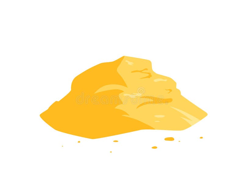 Vector Sand Icon in Simple Flat Style Stock Vector - Illustration of ...