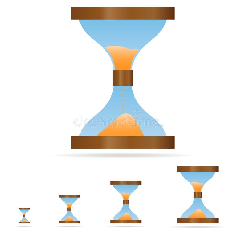 Vector sandglass icon stock vector. Illustration of sandglass - 30335350