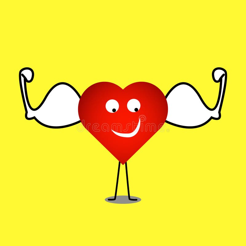 El corazón con intimida ilustración del vector. Ilustración de espacio ...