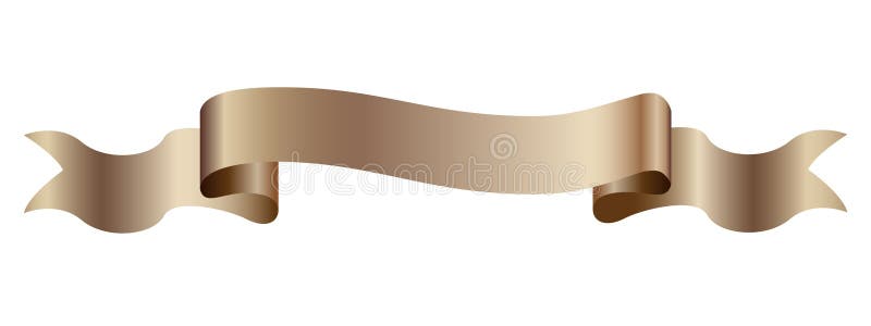 Vector Satin Curved Ribbons of Different Colors of Gradient Coloring on ...