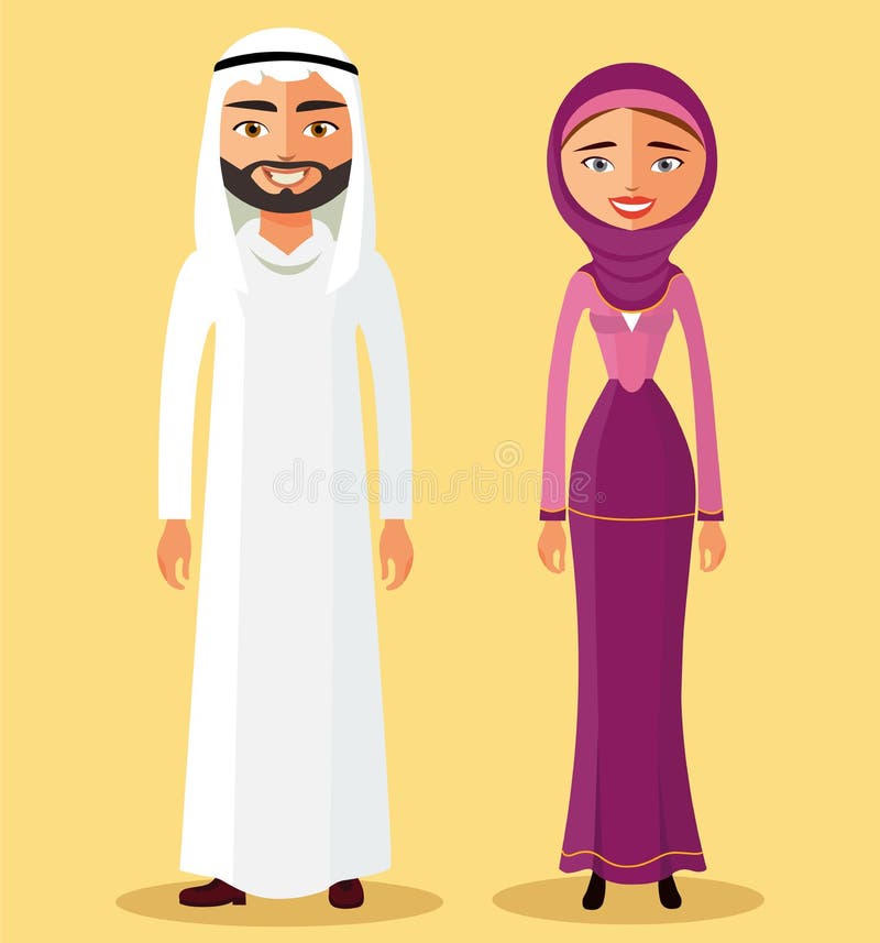 Vector - Saudi Man Cartoon Character Raising Hand Up. Emirate Man Stand ...