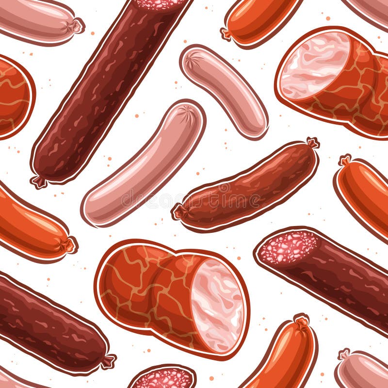 Vector Sausage Logo and Design Elements Stock Vector - Illustration of ...