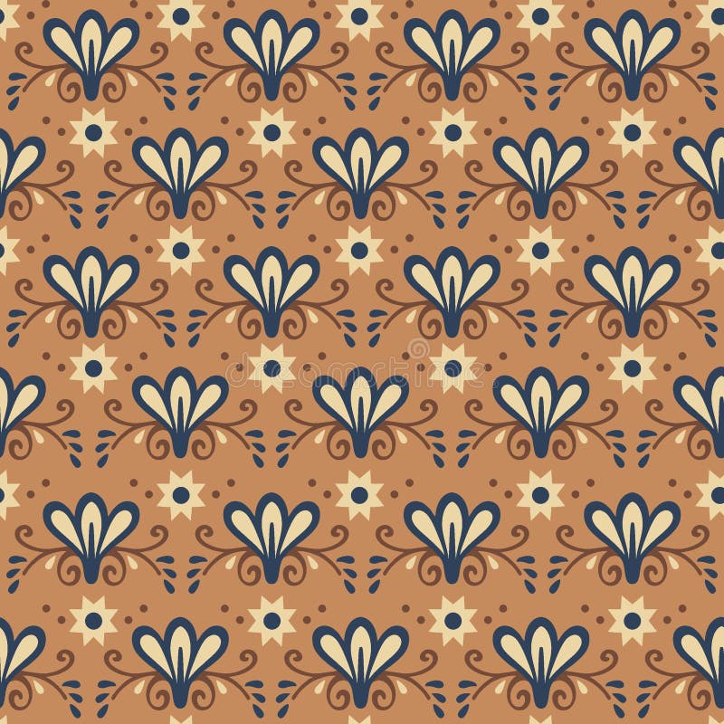 Folk Pattern stock vector. Illustration of paper, shapes - 265116699