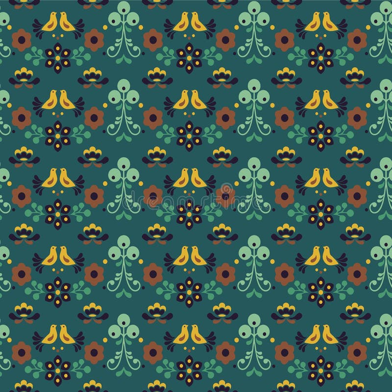 Folk Pattern stock vector. Illustration of floor, deskdrop - 265117368