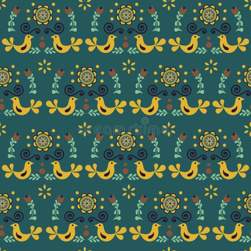 Folk Pattern stock vector. Illustration of font, banner - 265117395