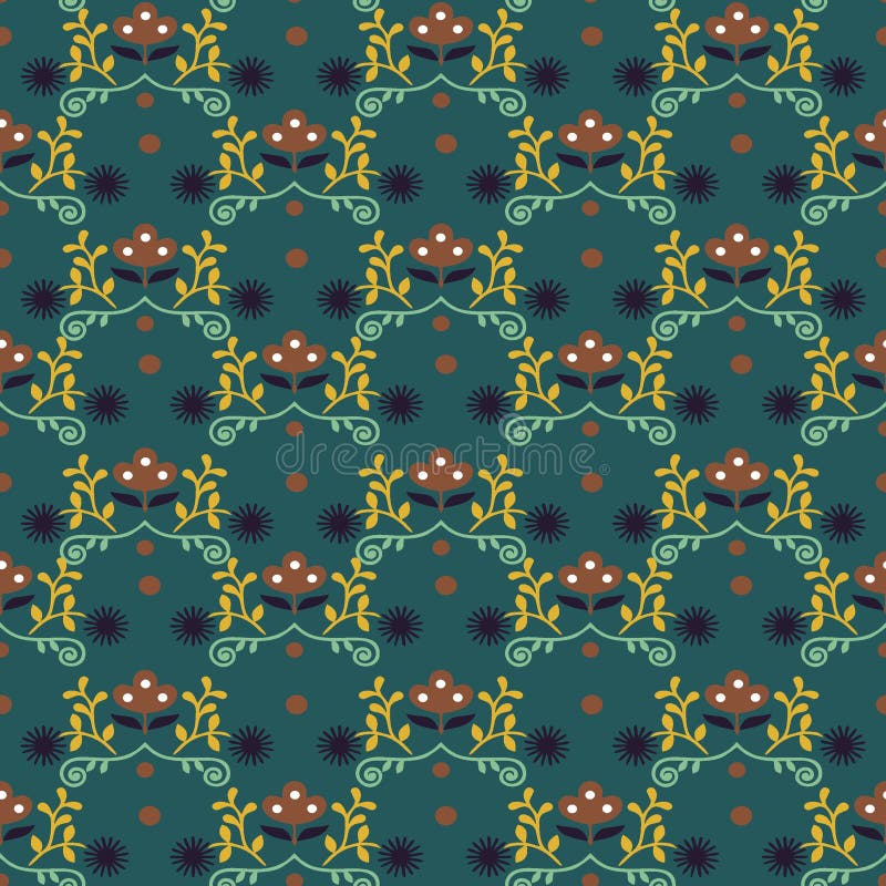 Folk Pattern stock vector. Illustration of hand, ceiling - 265117478