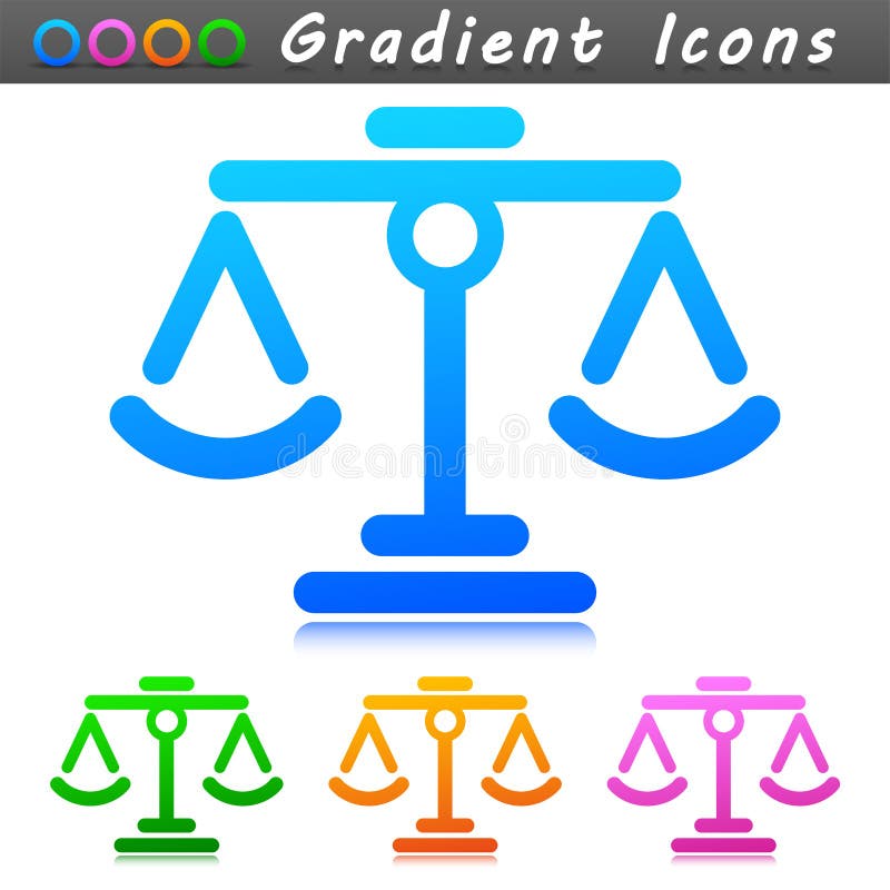 Vector Scales Symbol Icon Design Stock Vector - Illustration of line ...