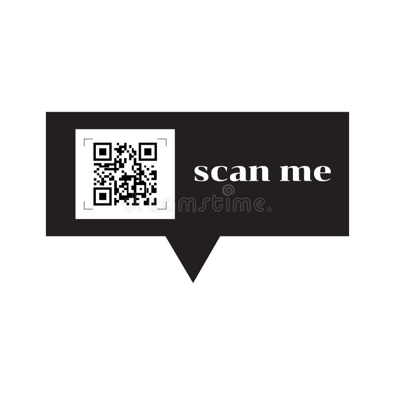 Vector Scan QR Code for Smartphone Icon Symbol on White Background ...