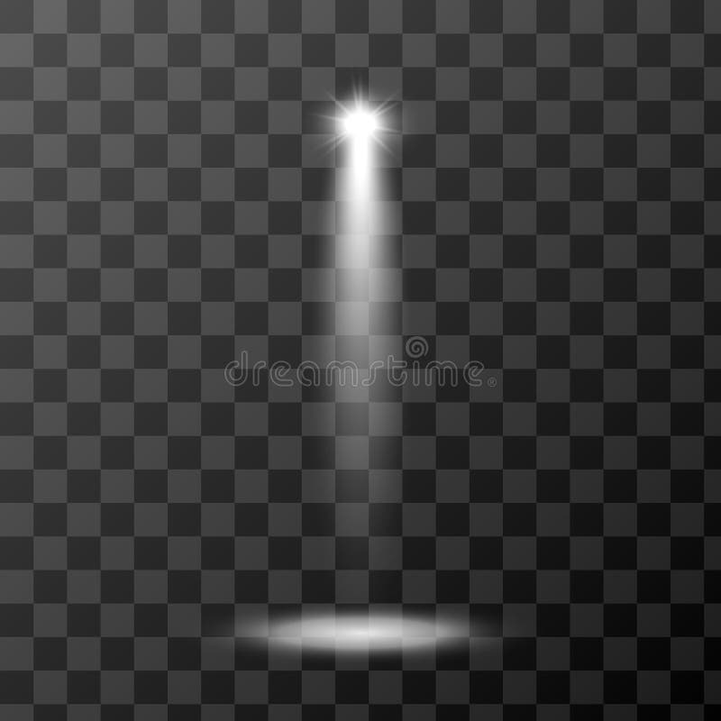 Vector Scene Spotlight with Light Beams Isolated on Transparent ...