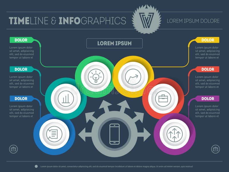 Vector Schablone Eines Infochart, Des Diagramms Oder Der Darstellung ...