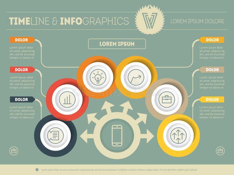 Vector Schablone Eines Infochart, Des Diagramms Oder Der Darstellung ...
