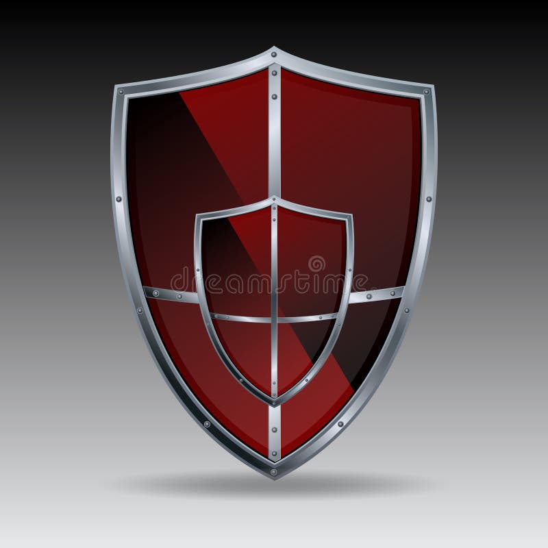 Vector schild vector illustratie. Illustration of sterk - 25160469