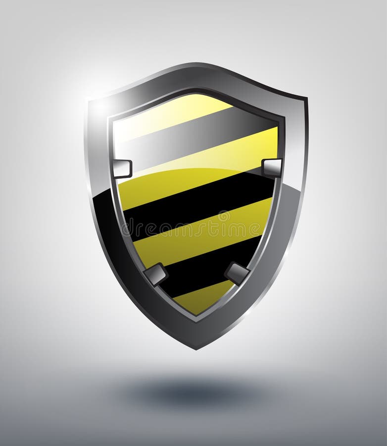 Vector schild vector illustratie. Illustration of insigne - 25186965