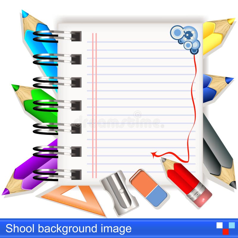 Vector School Background Image Stock Vector - Illustration of organizer ...