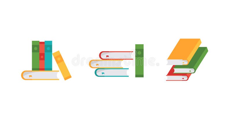 Vector School Book Elements Set Stock Vector - Illustration of learn ...