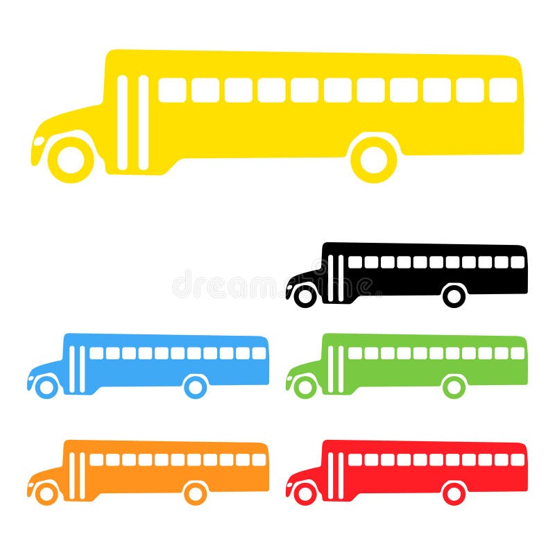 Vector school bus stock vector. Illustration of blue - 38064033