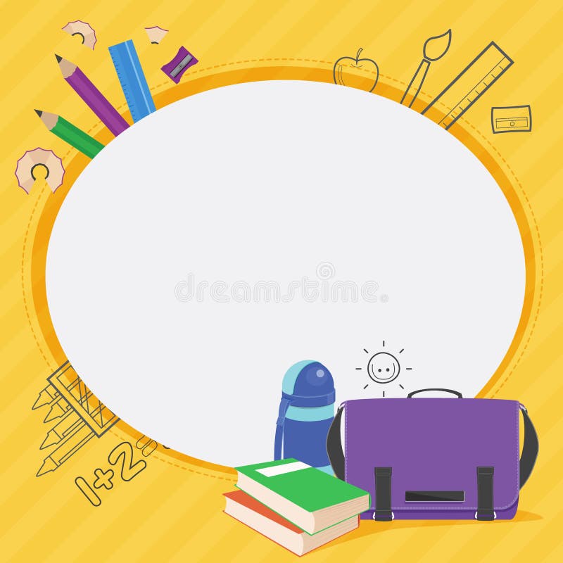 Vector of School Kids Frame Design Stock Vector - Illustration of ...