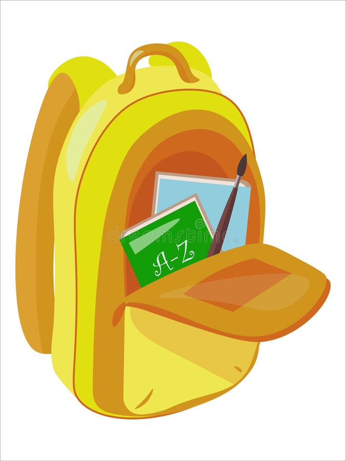 Yellow Backpackwith Stock Illustrations – 1 Yellow Backpackwith Stock ...