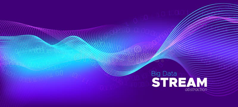 Vector Science Flyer. Matrix Big Data Stock Vector - Illustration of ...