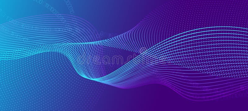 Vector Science Flyer. Matrix Data Stream Stock Vector - Illustration of ...