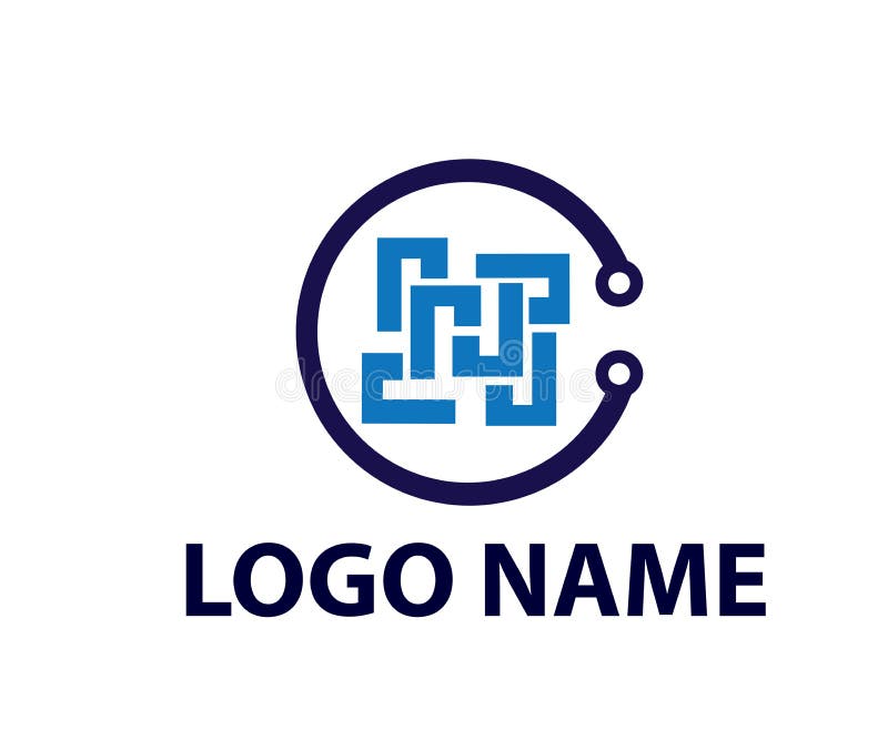 Vector Science Technology Logo Design Stock Vector - Illustration of ...