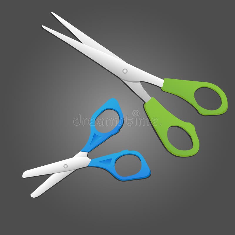 Vector scissors stock illustration. Illustration of symbol - 28553627