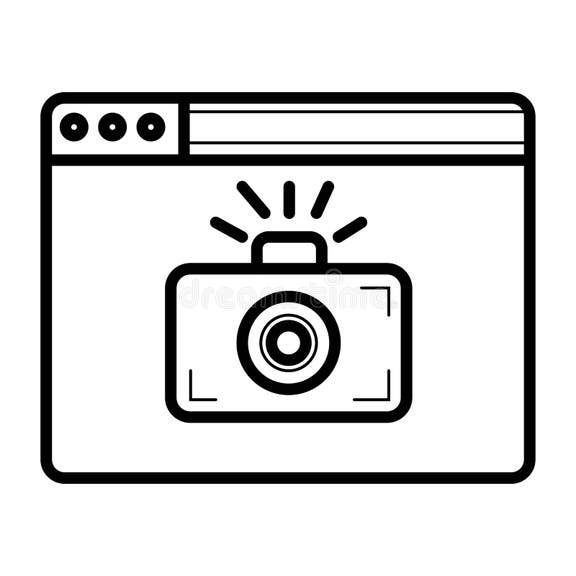 Vector Screenshot Icon stock illustration. Illustration of conceptual ...