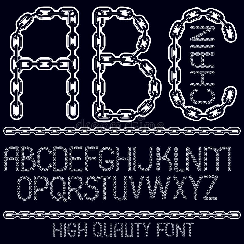 Vector Script, Modern Alphabet Letters, Abc Set. Capital Decorative ...