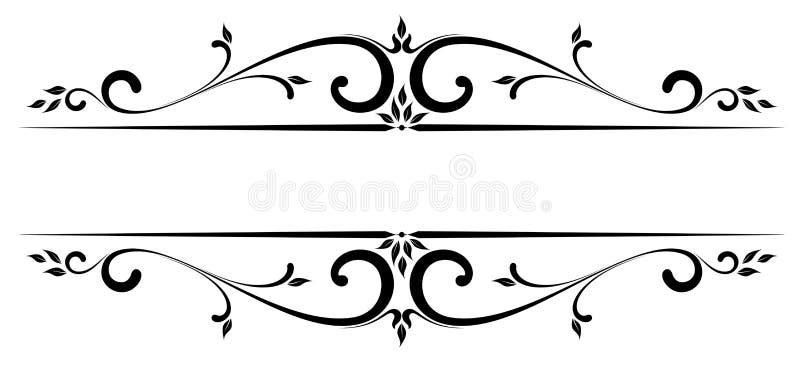 Vector Scroll Accent stock vector. Illustration of book - 72658304