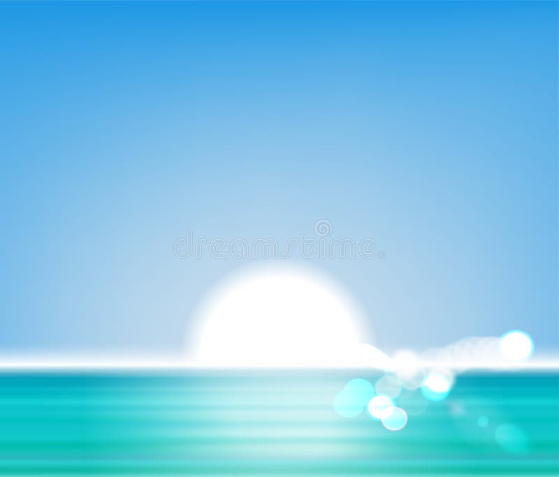 Transparent Underwater Background. Realistic Blue Sea Water Surface, 3D ...