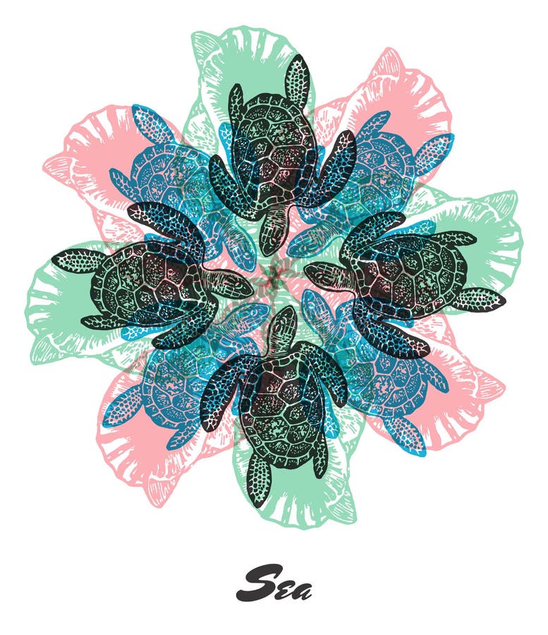 Fractal Sea Turtle Stock Illustrations – 41 Fractal Sea Turtle Stock ...