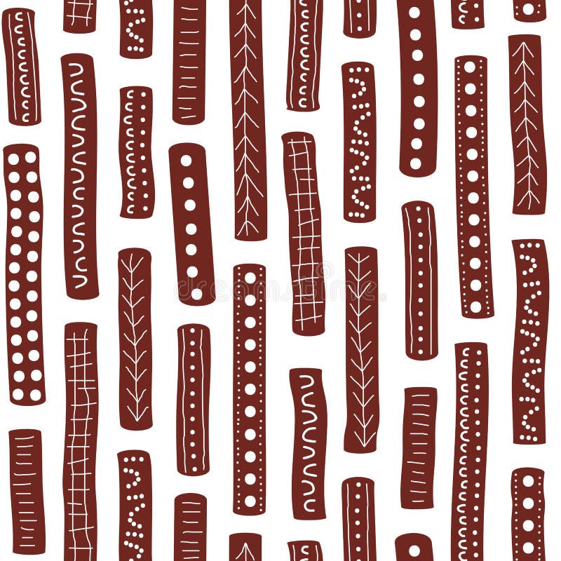 Seamless Aboriginal Pattern Stock Vector - Illustration of dots, native ...