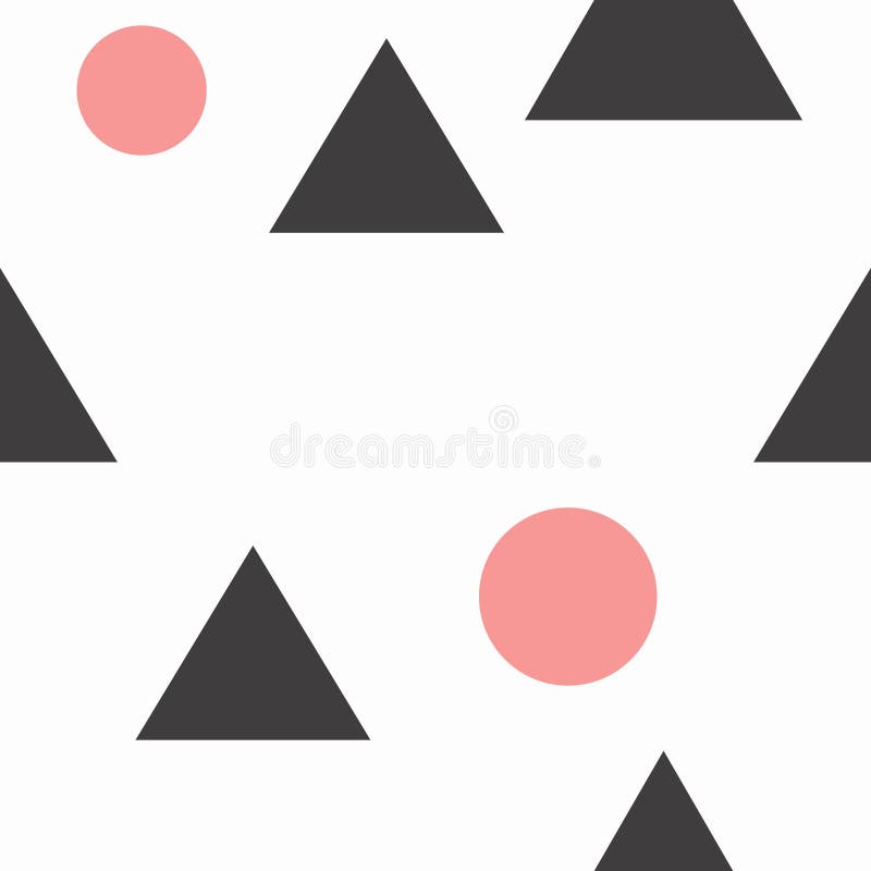 Vector Seamless Abstract Background with Geometric Shapes. Minimalistic ...