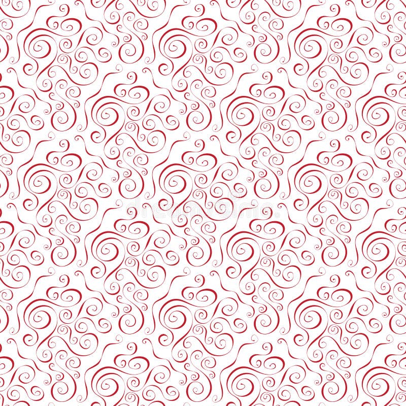 Vector Seamless Abstract Background with Red Patterns Stock Vector ...