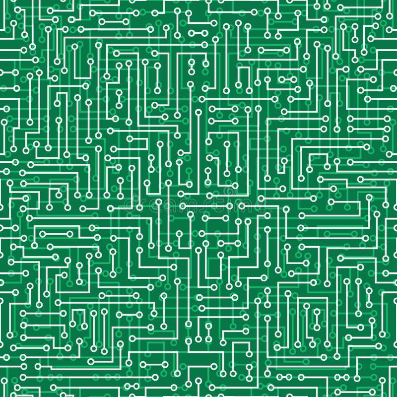 Blue Printed Circuit Board stock vector. Illustration of board - 37419380