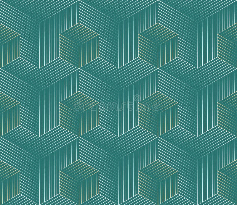 Vector Seamless Abstract Geometric Background. Optical Art. Engraving ...