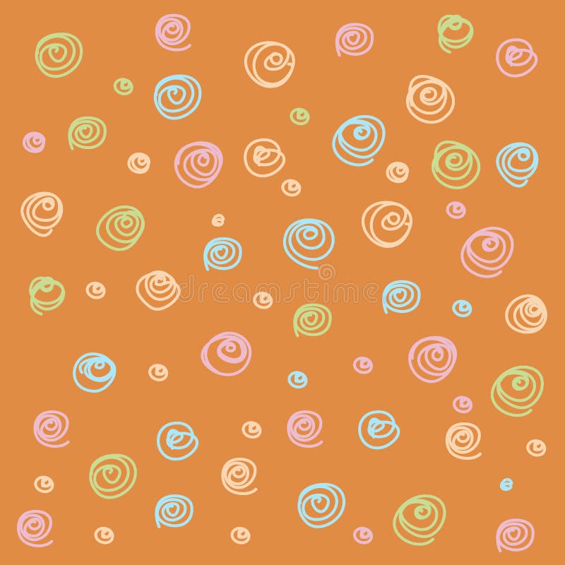 Vector Seamless Abstract Hand-drawn Waves Swirl Stock Vector ...