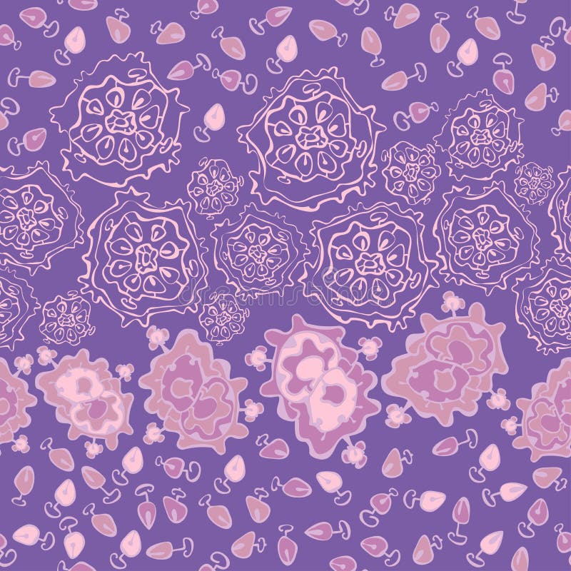 Vector Seamless Abstract Lilac To Stock Vector - Illustration of print ...