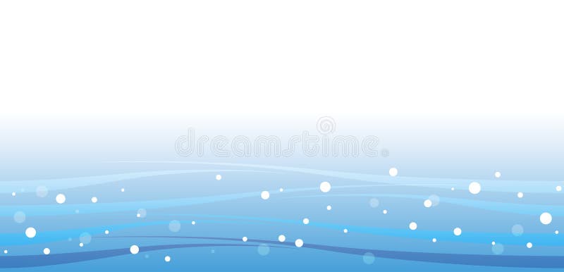 Vector Seamless Abstract Ocean Background Illustration with Text Space ...