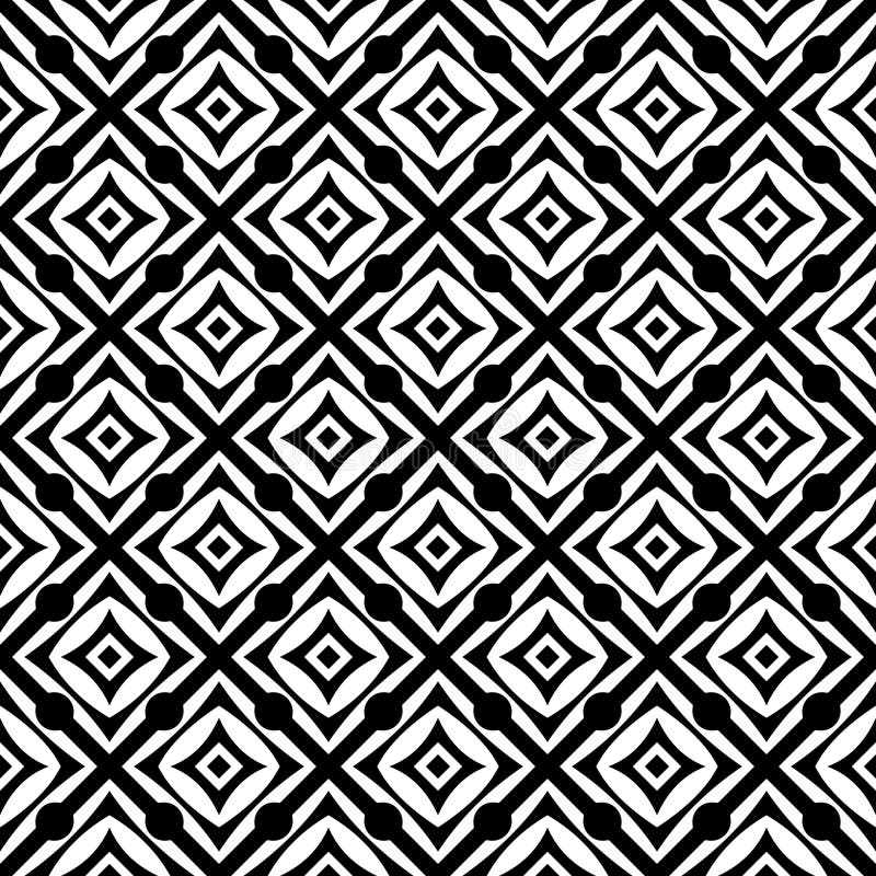 Vector Seamless Abstract Pattern Black and White. Abstract Background ...
