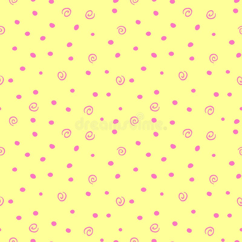 Vector Seamless Abstract Pattern, Spotted Background of Elements ...