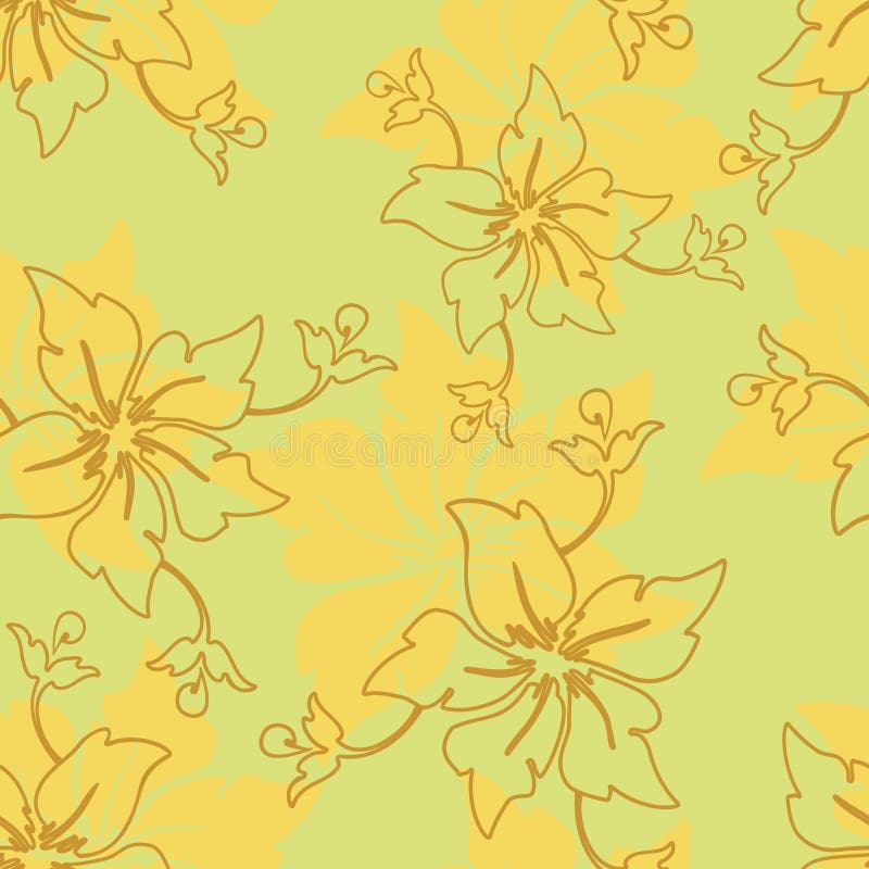 Seamless Pattern Floral Background Stock Vector - Illustration of print ...