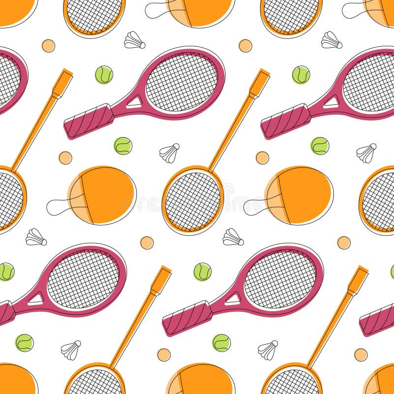 Table Tennis Seamless Stock Illustrations – 578 Table Tennis Seamless ...