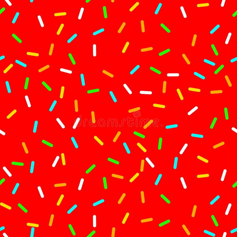 Seamless Pattern Many Decorative Sprinkles Stock Illustrations – 112 ...