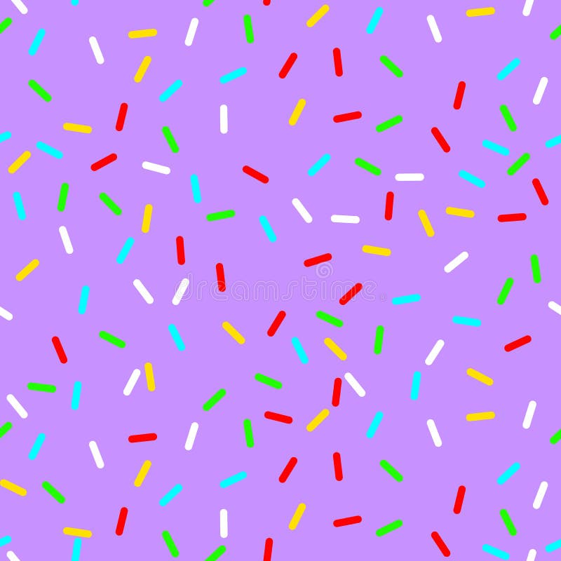 Vector Seamless Background with Violet Donut Glaze. Decorative Bright ...