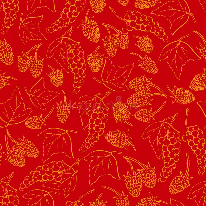 Vector seamless berries 1 stock vector. Illustration of season - 44017276