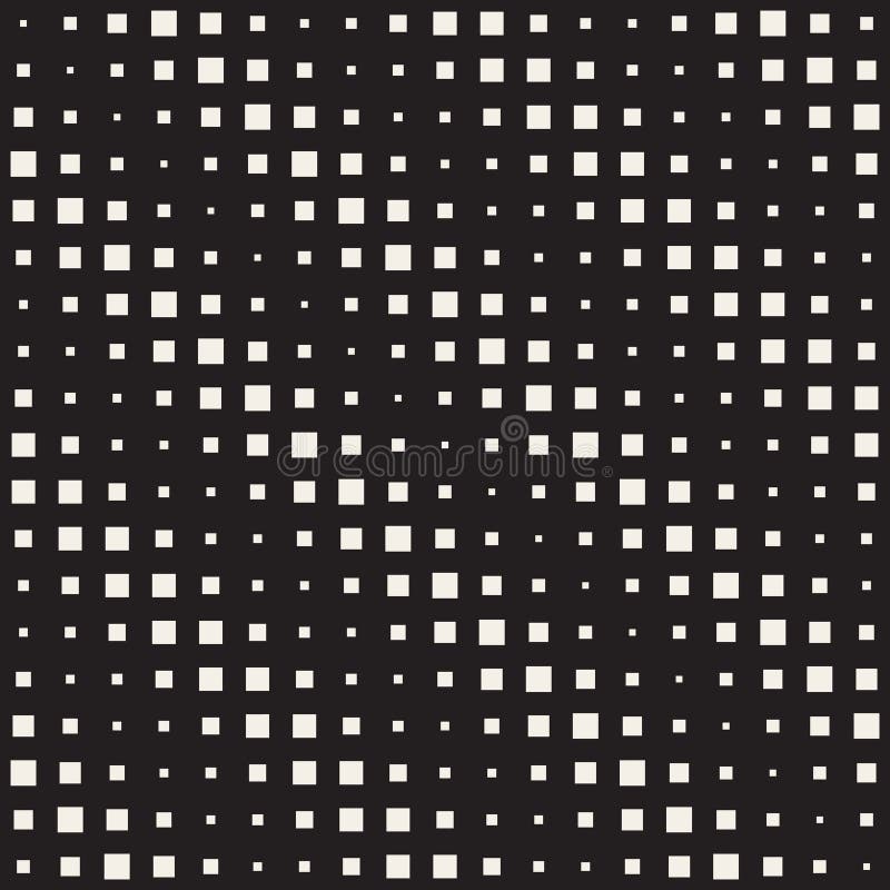 Vector Seamless Black and White Diagonal Halftone Square Lines Pattern ...