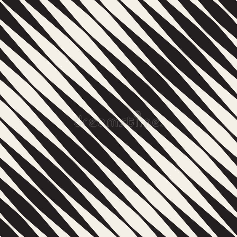 Vector Seamless Black and White Halftone Diagonal Stripes Pattern Stock ...