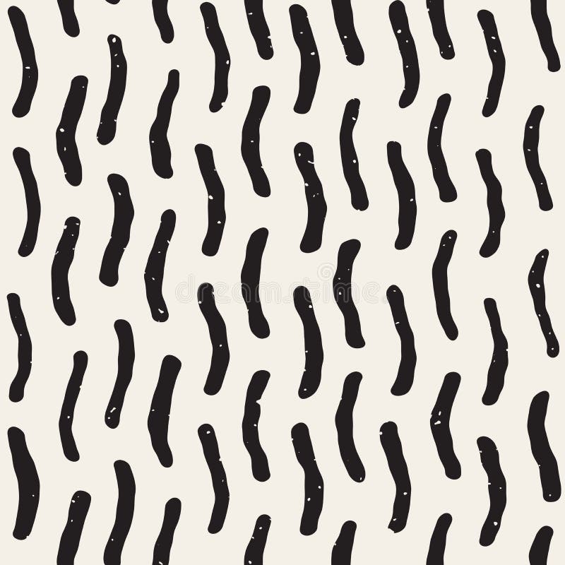 Vector Seamless Black and White Hand Drawn Vertical Lines Pattern Stock ...